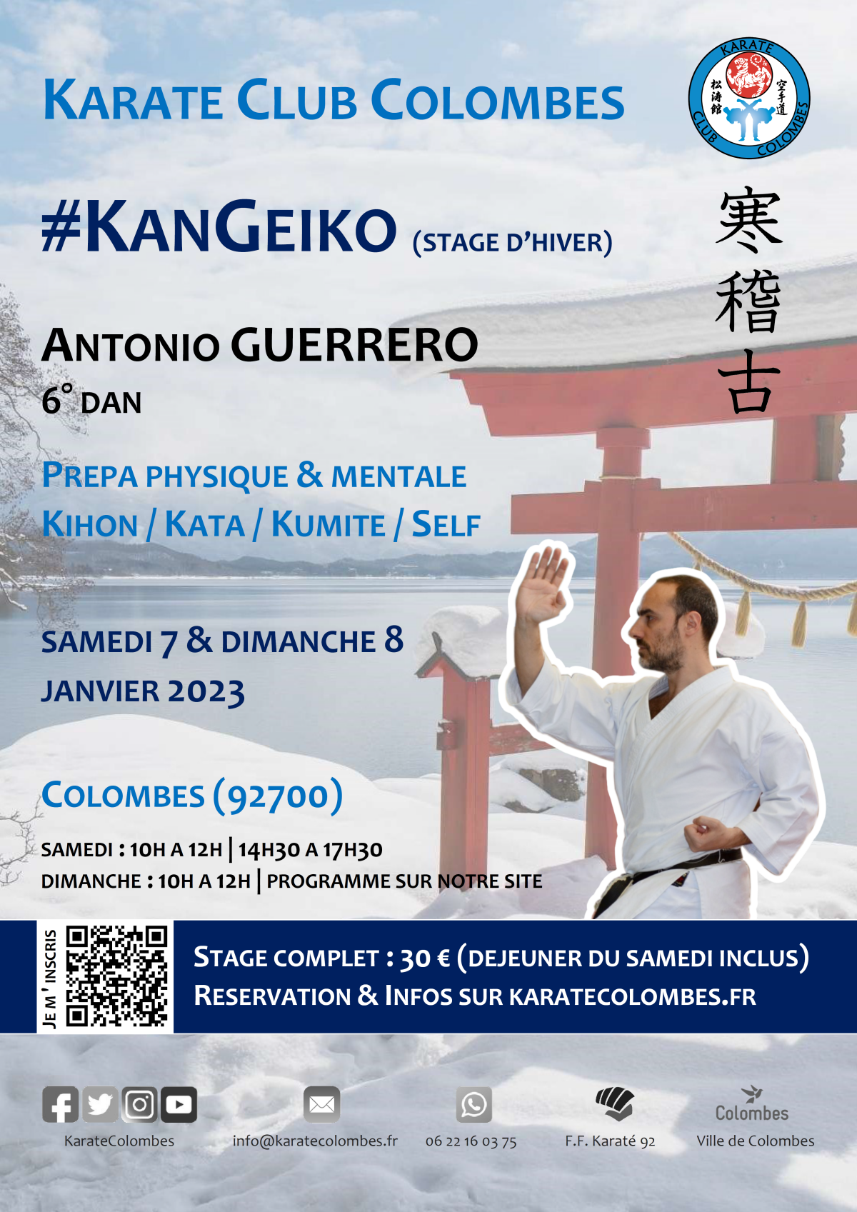 Stage d'hiver karaté #KanGeiko janvier 2023 - Karate Club Colombes